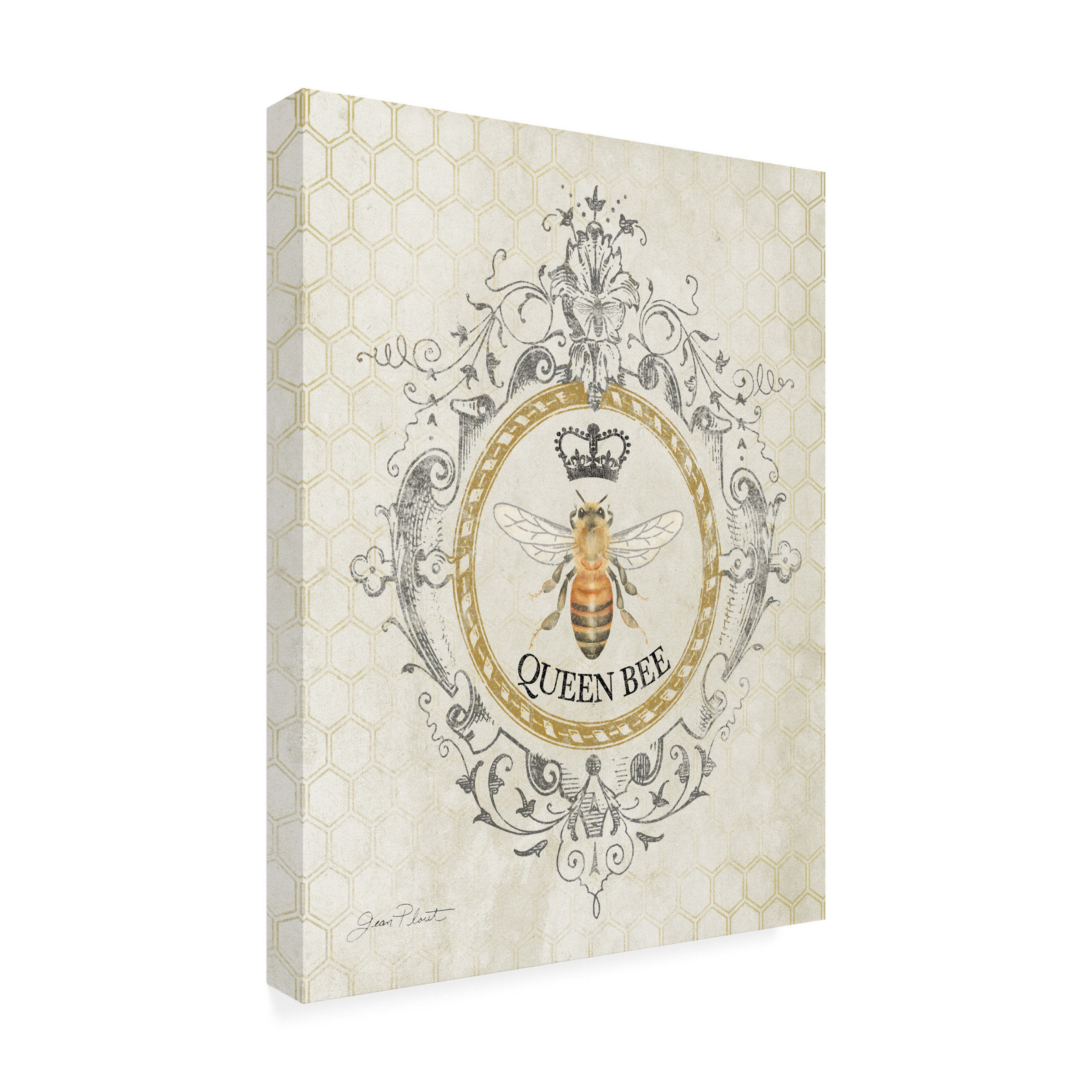 Ebern Designs Animals Queen Bee Collection B On Canvas Graphic Art | Wayfair